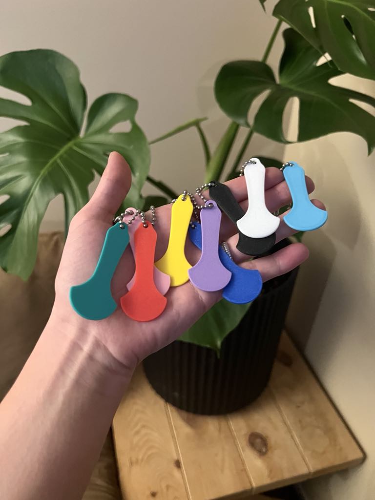 3D Printed Shopping Cart Keys – Swift Gifts
